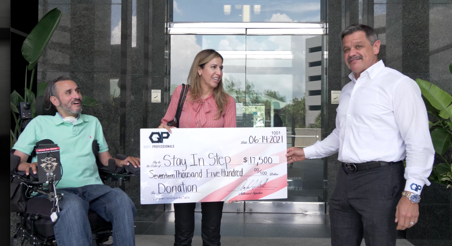 Stay in Step Receives Donation from Quiet Professionals | Quiet ...